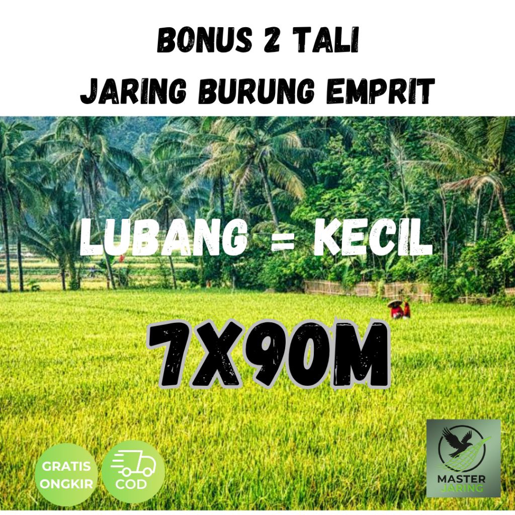 Jual Jaring 0,12/ Jaring Sawah/ Jaring Burung/ Jaring Emprit/ Jaring ...