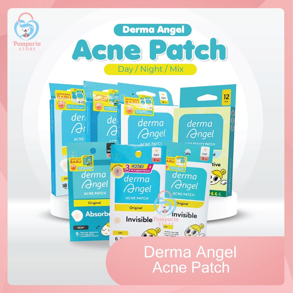 Jual DERMA ANGEL Acne Patch Day / Night / Mix / Acne Patch Plus with ...
