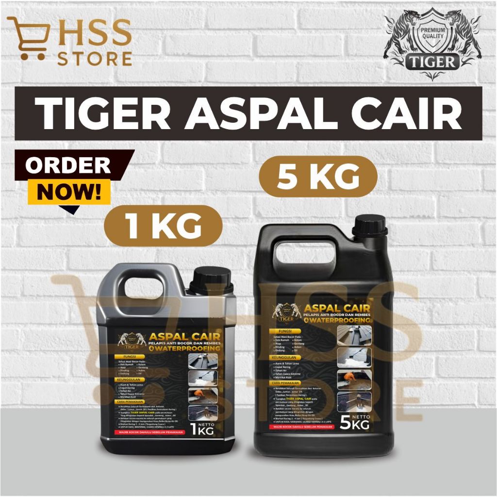 Jual Aspal Cair 1KG , 5 KG , Tiger Premium / Aspal Emulsi / aspal ...