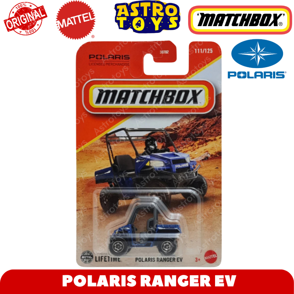 Jual Matchbox Polaris Ranger EV Diecast Mobil Original Mattel | Shopee ...