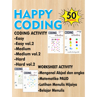 Jual Worksheet Coding Anak A5 Isi 50 Lembar Full Warna – Lembar Kerja ...