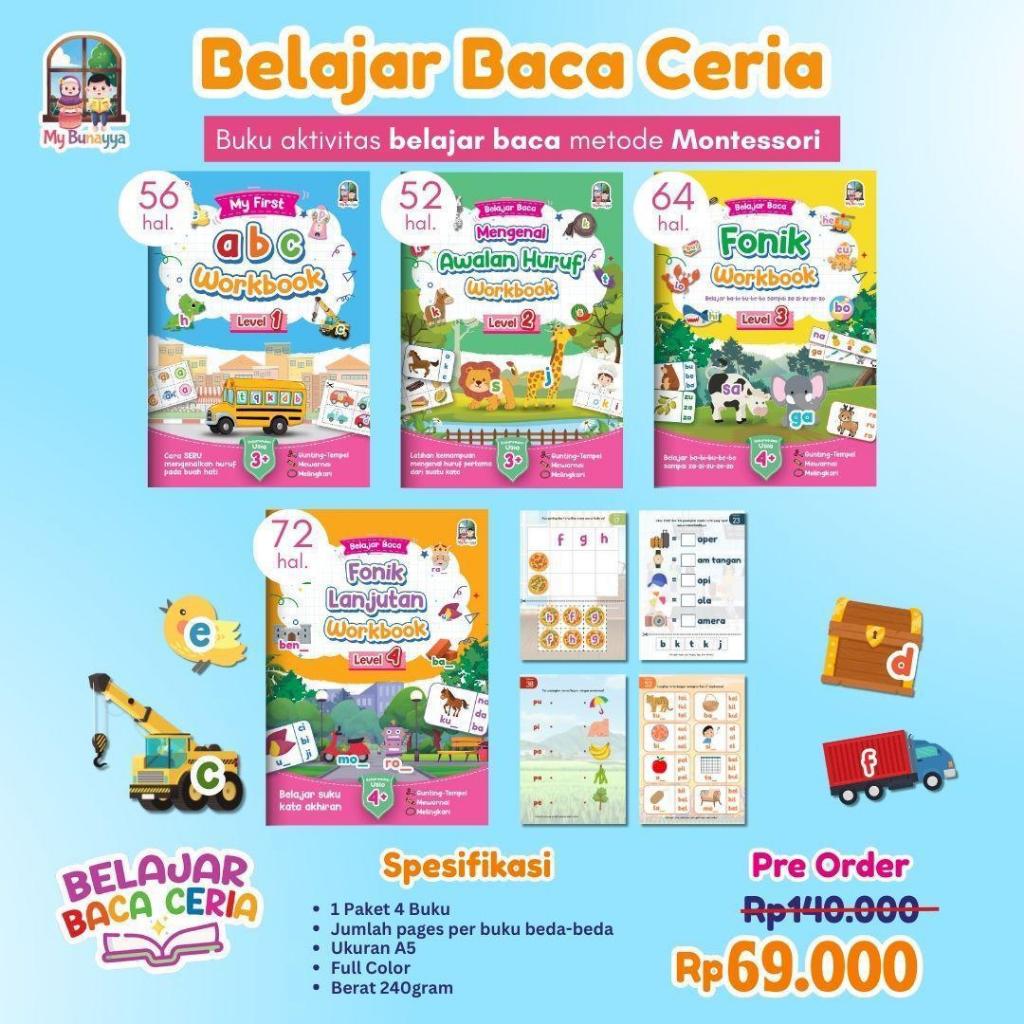 Jual [Ready Stock] My Bunayya: Belajar Baca Ceria (BBC), Hijaiyah Worksheet, ABC Worksheet ...