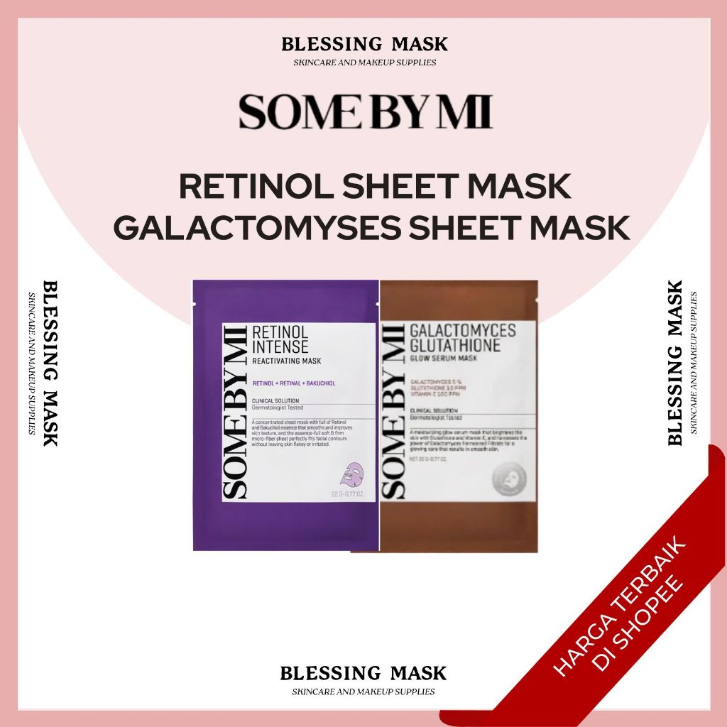 Jual SOME BY MI Retinol Intense Reactivating Sheet Mask | Galactomyces ...