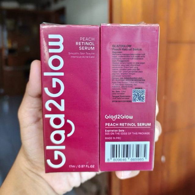 Jual PROMO GLADGLOW /G2G PEACH RETINOL SERUM 20 ml serum anti aging ...