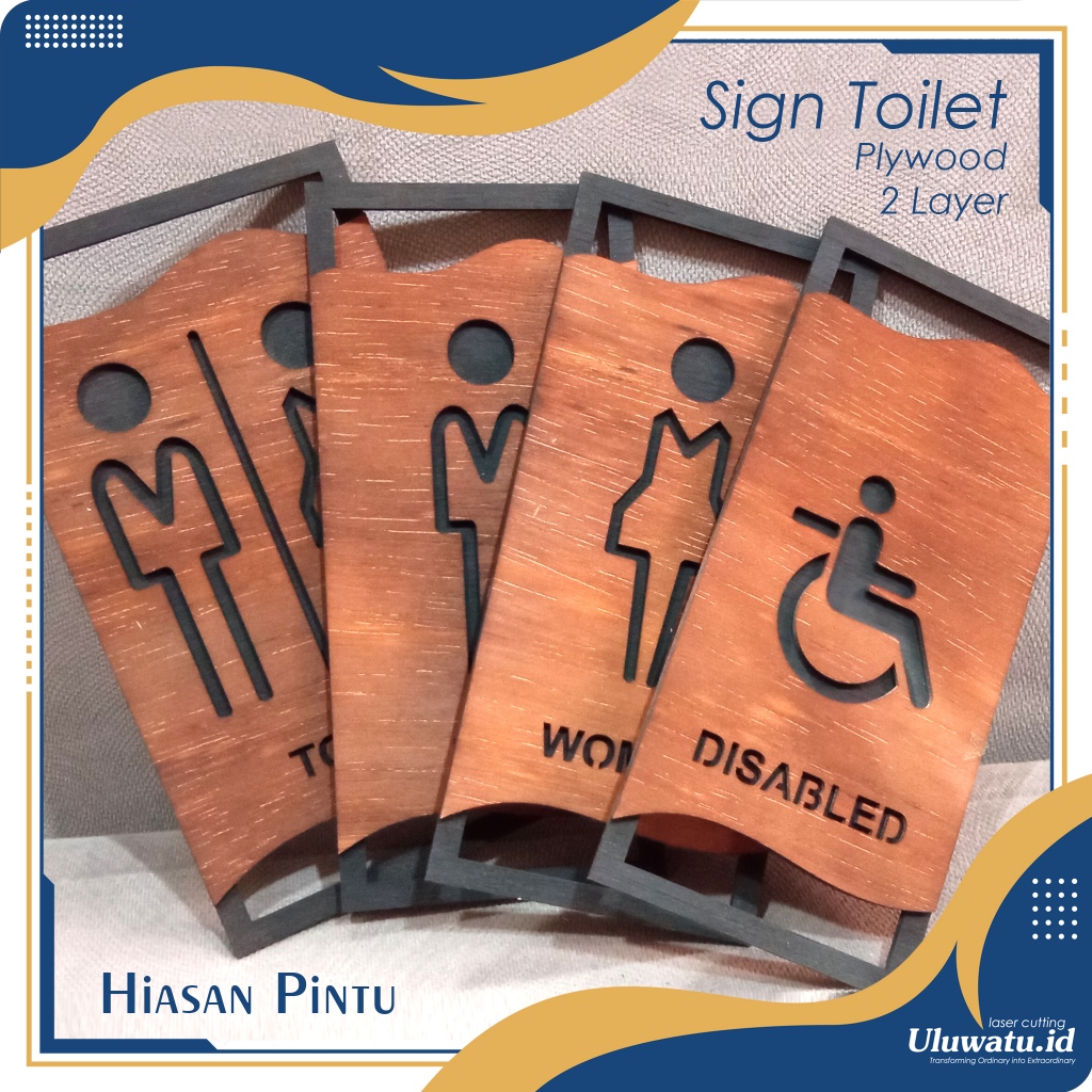 Jual PAPAN TANDA TOILET - SIGN TOILET - DISABILITAS - SIGN BOARD - SIGN ...