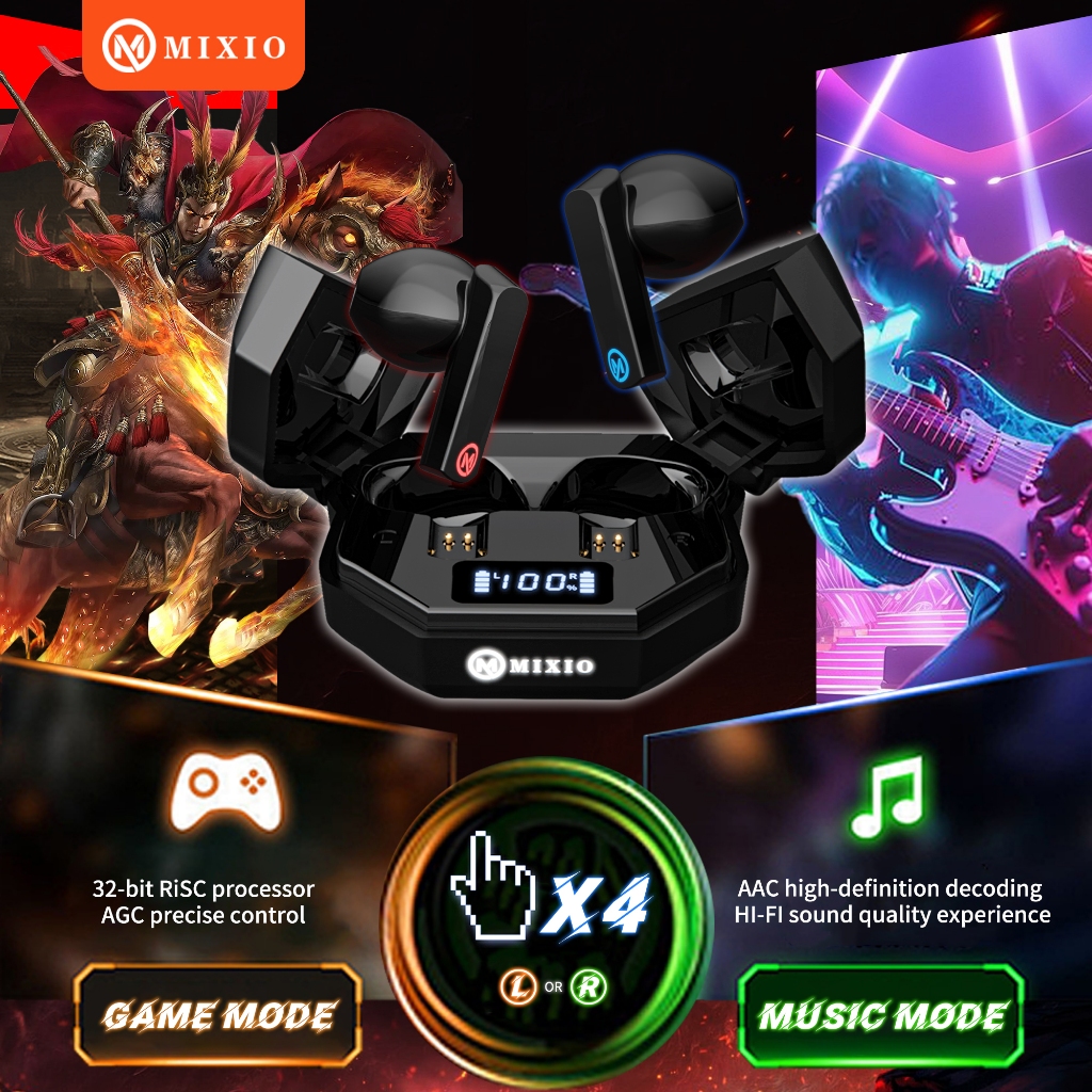 Jual MIXIO MT-09 PREMIUM TWS MINI EARBUDS WIRELESS BLUETOOTH EARPHONE ...