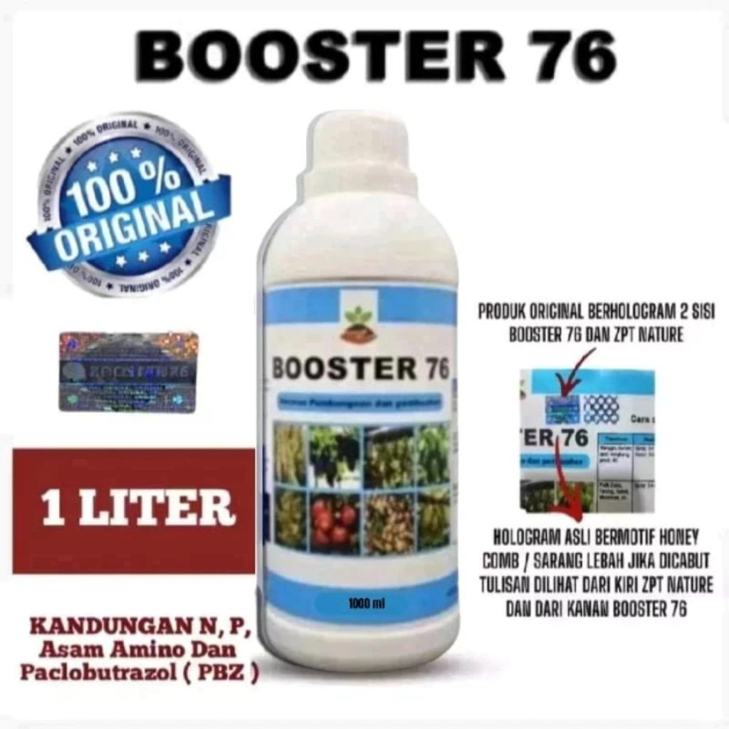Jual BOOSTER 76– Hormon Pembungaan & Pembuahan untuk Buah dan Sayuran ...