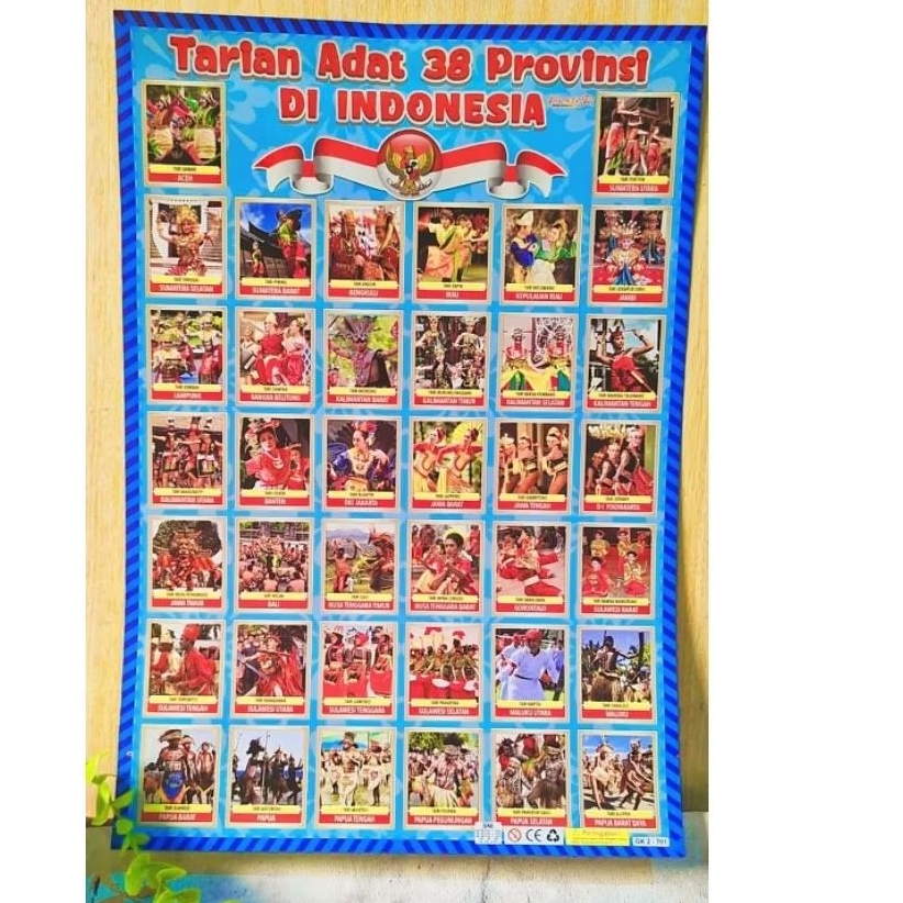Jual Poster Tarian Adat di Indonesia_Poster Anak Nusantara_ ARShoop ...