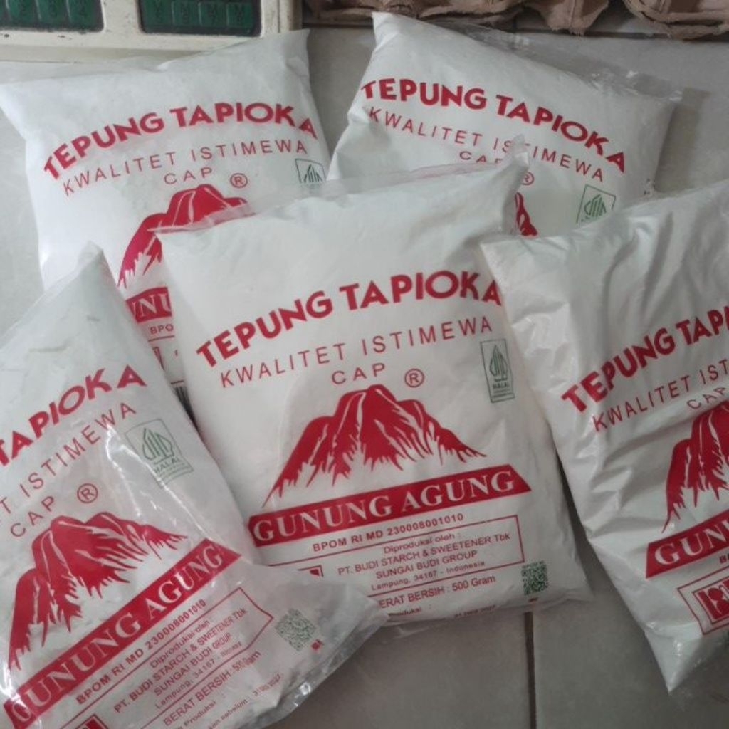 Jual Tepung tapioka cap Gunung Agung 500Gram | Shopee Indonesia