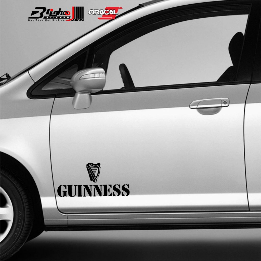 Jual BLIGHOO - CUTTING STICKER LOGO GUINNESS STIKER MOBIL VARIASI KEREN ...
