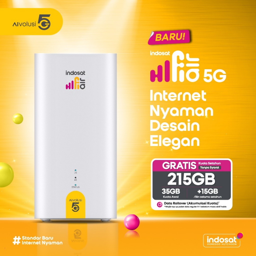 Jual Indosat Hifi Air 5G H2 Huawei Brovi H153-381 Modem 5G Hifi Air ...