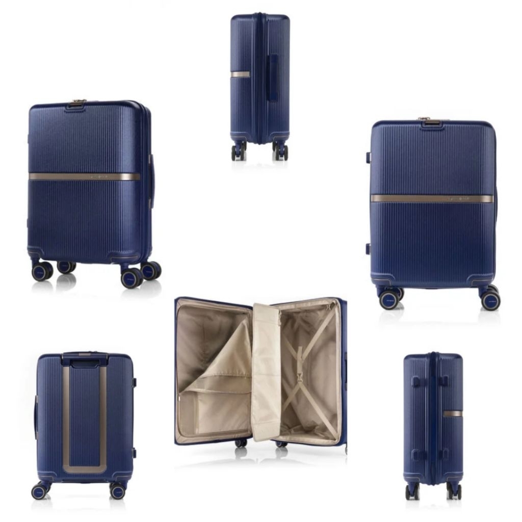 Jual Samsonite Minter Spinner Koper Hardcase size Cabin 20inch - Blue ...