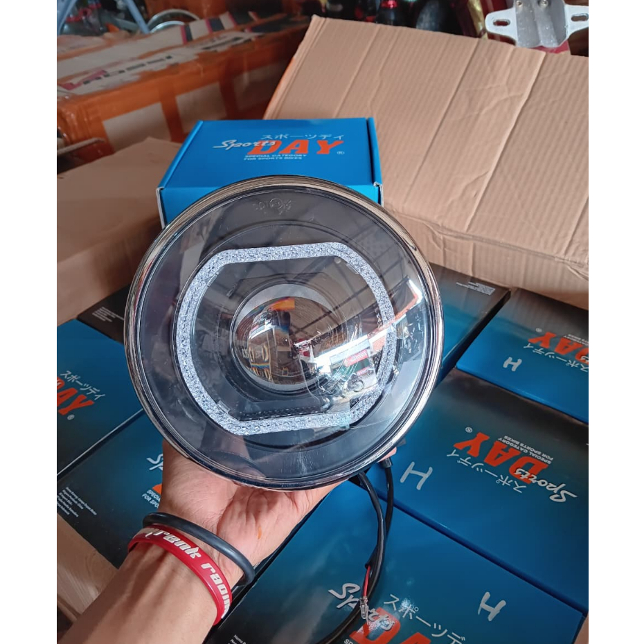 Jual Lampu Depan Biled Ninja SS Matrix Set Batok Chrome Shroud RGB Merk ...