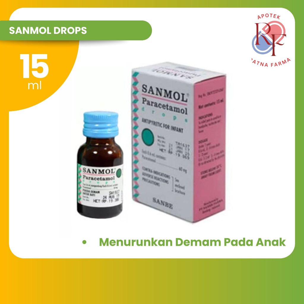 Jual Sanmol Drops 15 ml - Meringankan Demam dan Nyeri Pada Anak ...