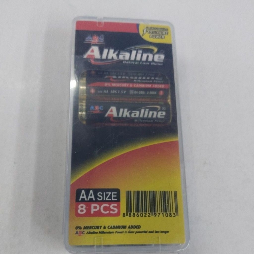 Jual BATERAI ABC ALKALINE AA ISI 8||2A isi 8 batre alkaline abc ...