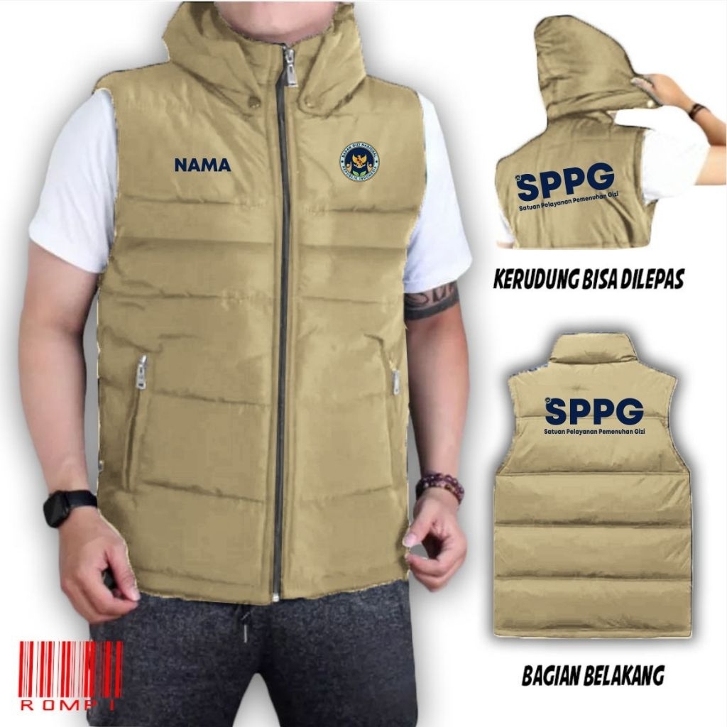 Jual Rompi SPPG SABLON - Rompi Custom Sablon SPPG - BGN - free tambah ...