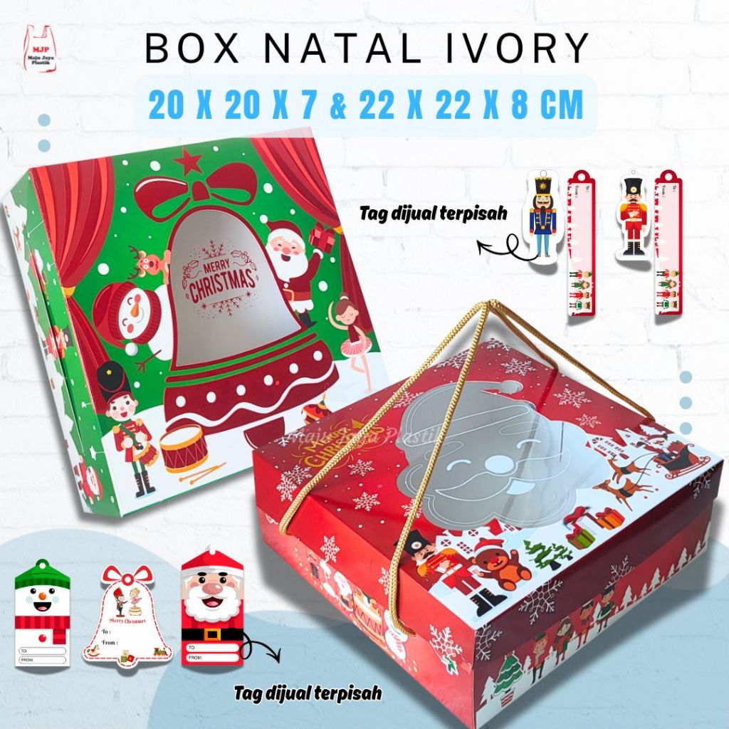 Jual Box Natal Ivory + Mika & Tali – Kotak Hadiah Christmas Gift Box ...