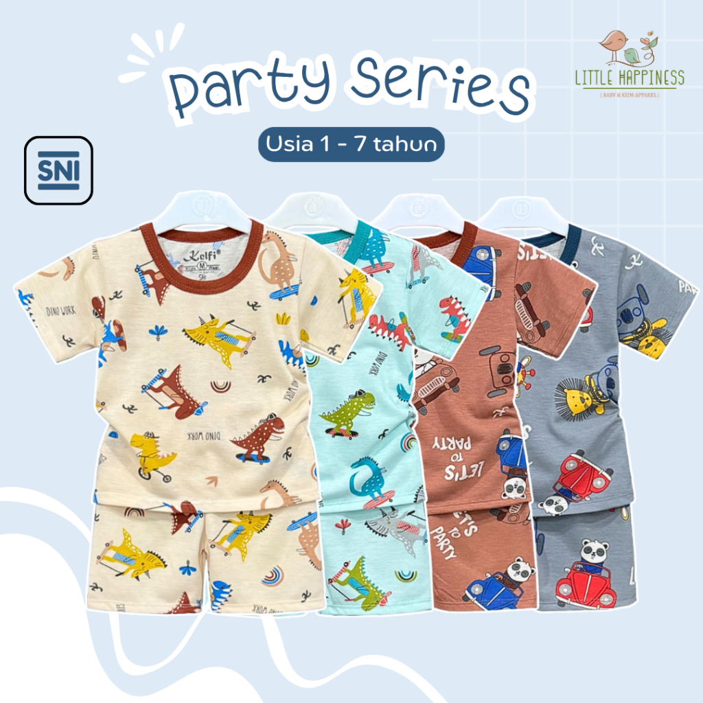 Jual PARTY SERIES ~ Setelan Baju Anak Laki Laki Usia 1-7 Tahun Motif ...