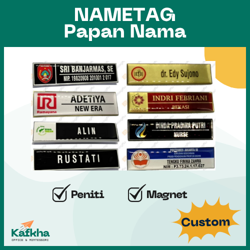 Jual Name Tag /Nama Dada /Akrilik-Peniti-Magnet | Shopee Indonesia