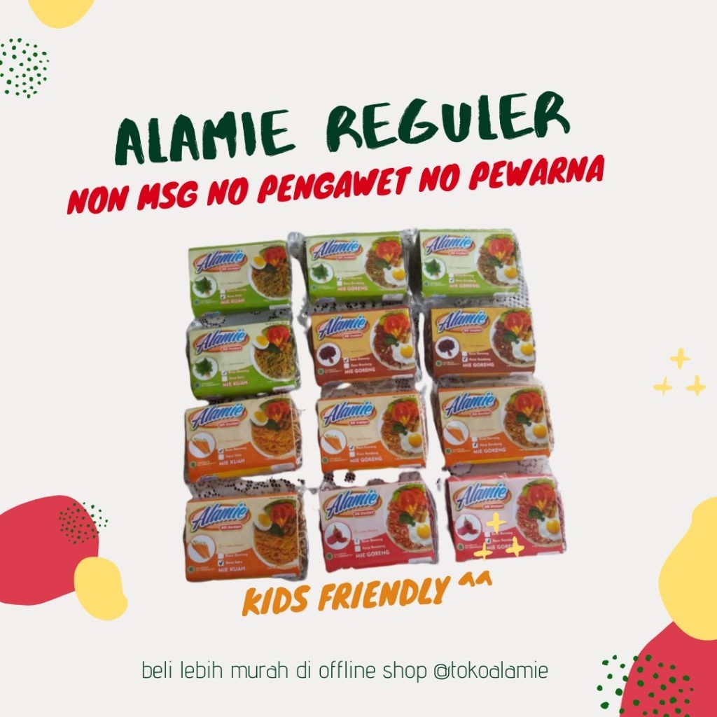 Jual MIE SAYUR SEHAT ALAMIE NON MSG - Mie Anak Mie MPASI Mie Organik ...