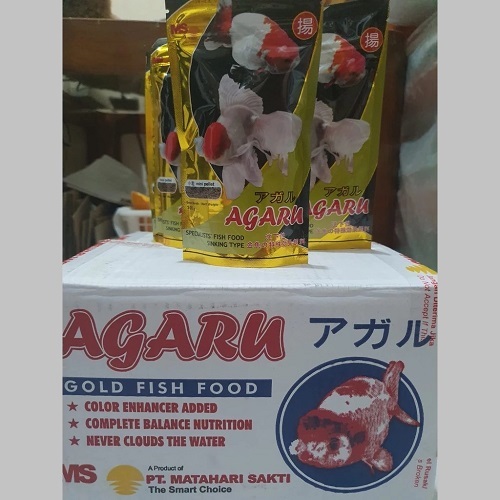 Jual AGARU Pakan Ikan Makanan Ikan AGARU Pelet Ikan Hias Mas Koki Fish ...
