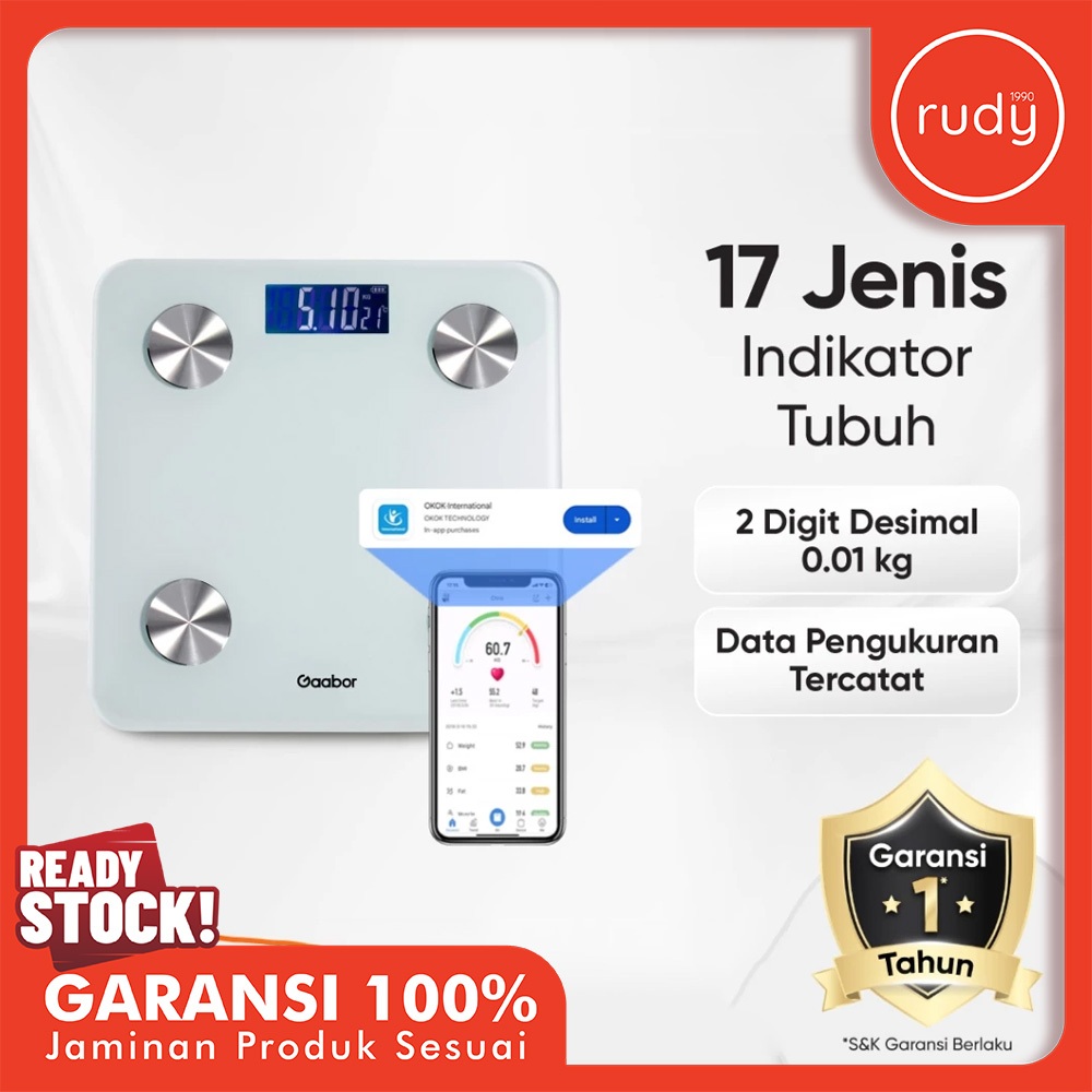 Jual Timbangan Badan Digital BMI Kadar Lemak Masa Otot Body Weight ...