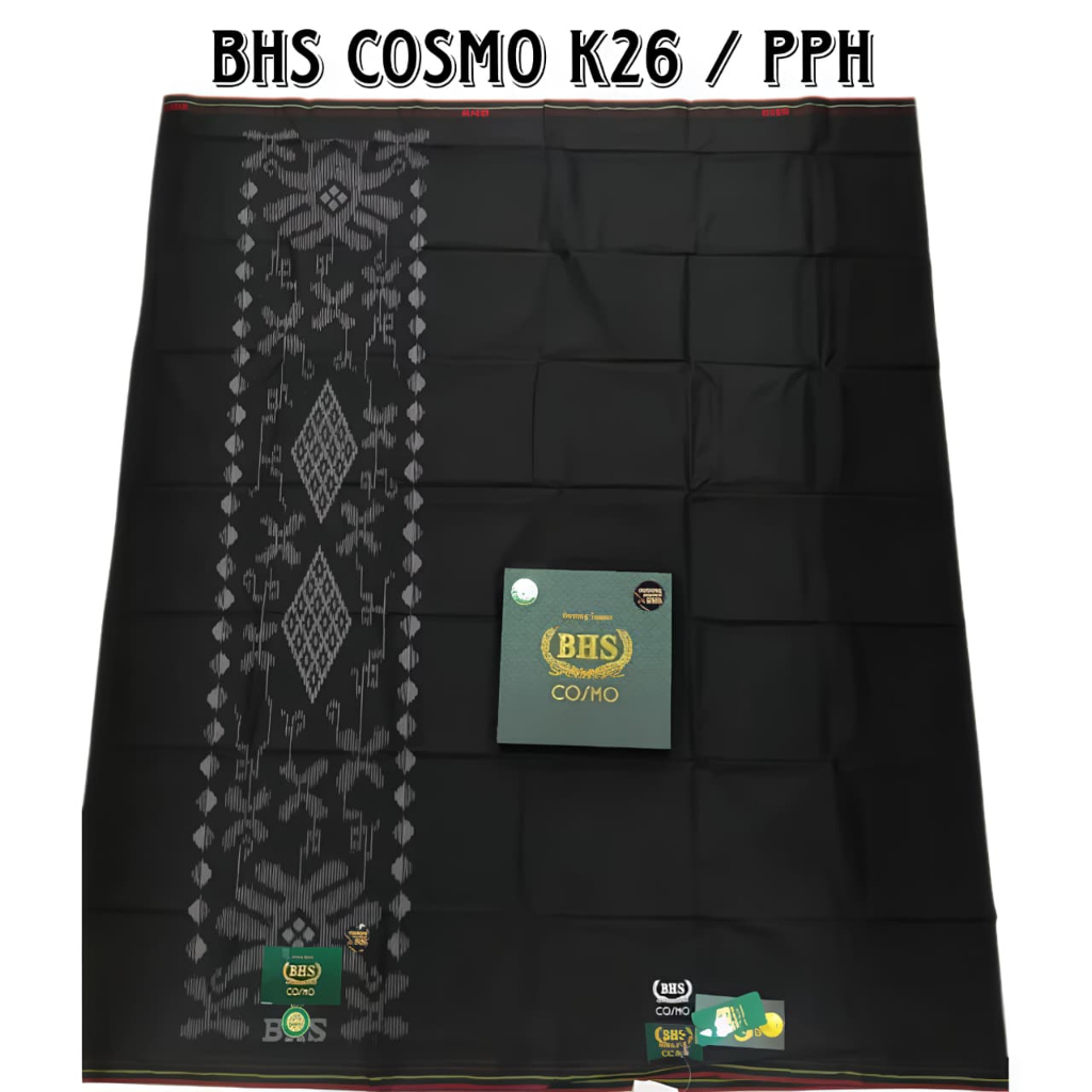 Jual SARUNG BHS COSMO K26 POLOS HITAM, POLOS PUTIH TUMPAL KEMBANG ...