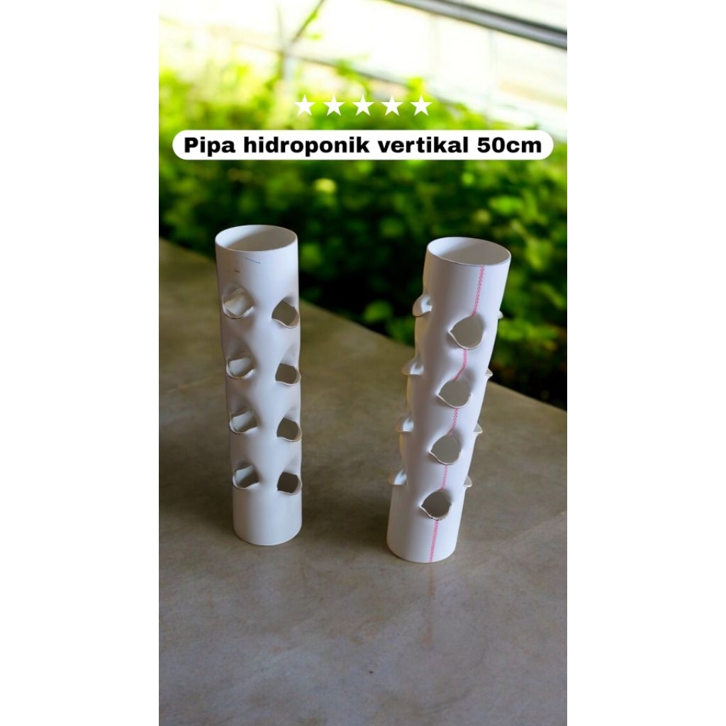 Jual pipa hidroponik tower vertikultur media tanam 4inch 50cm | Shopee ...
