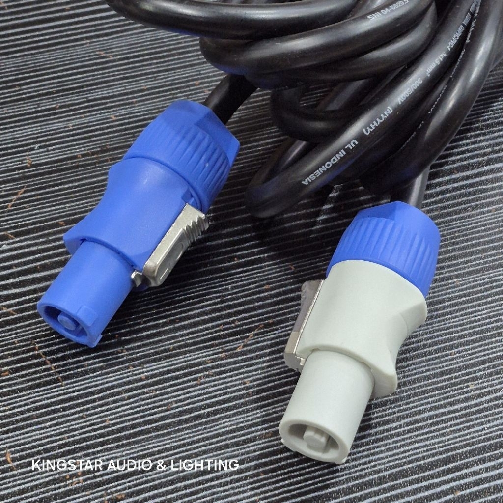 Jual Jack Powercon Listrik Lidge BIRU 20A 250V Speakon Spikon Spekon ...