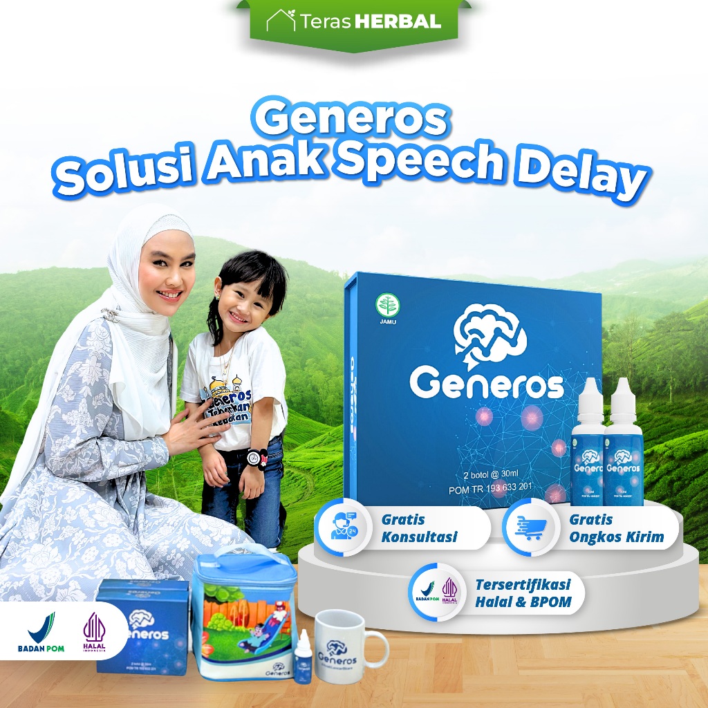 Jual GENEROS SPEECH DELAY 100% ORIGINAL 1 BOX ISI 2 BOTOL | Shopee ...