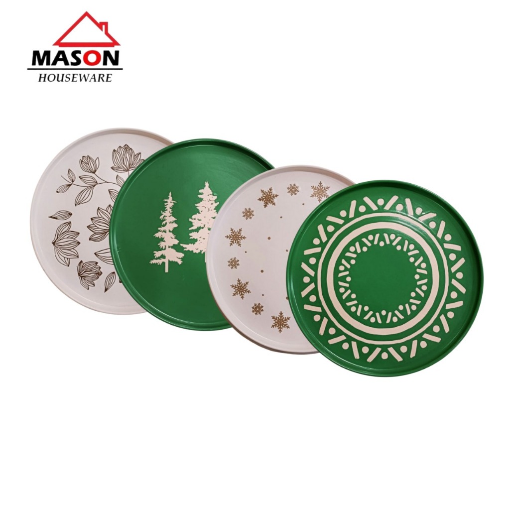 Jual MASON DINNER PLATE / PIRING SAJI / PIRING SERVING MOTIVE CHRISTMAS ...
