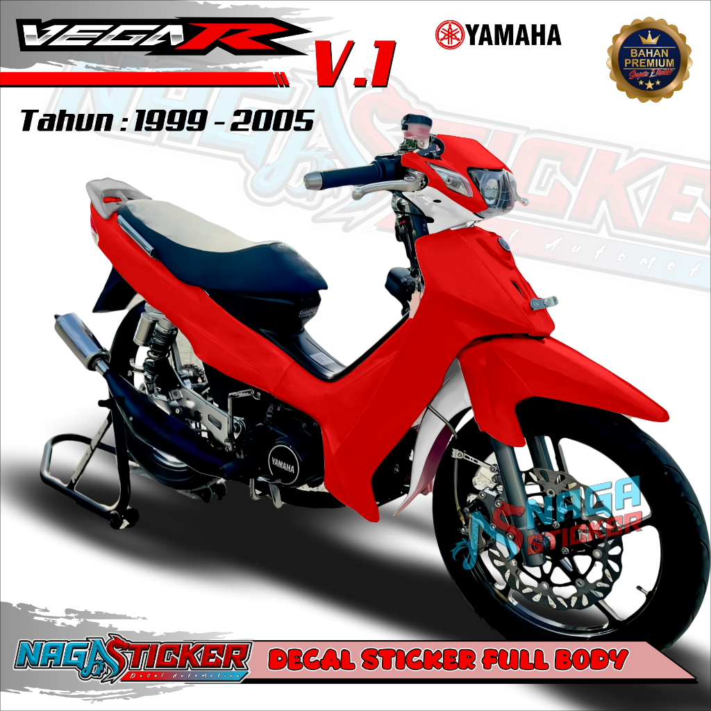 Jual Sticker Full Body Yamaha Vega R Old 1999 Variasi Polos Part2 VGR00 ...