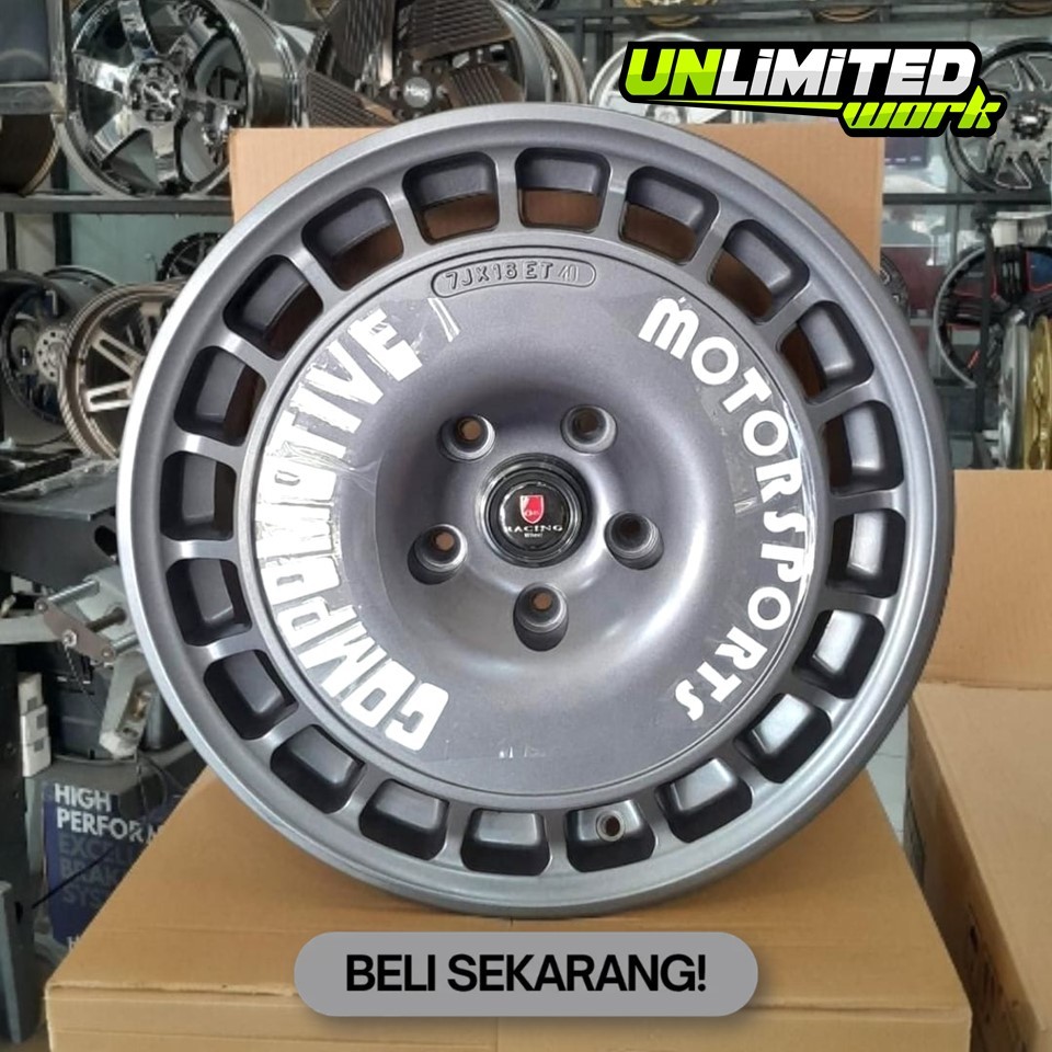 Jual Velg Rally Compomotive Ring 16 PCD 5X114,3 Lebar 7 ET 40 Untuk XL7 ...