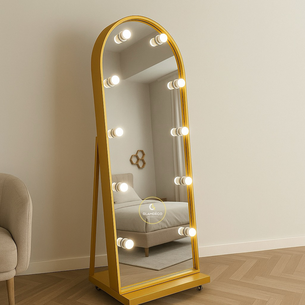 Jual 180*70 Vanity mirror lampu full body kaca rias cermin review ...