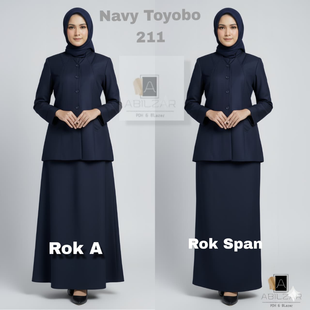 Jual TOYOBO SETELAN SERAGAM DINAS PNS, GURU, KANTOR WARNA NAVY/BIRU ...