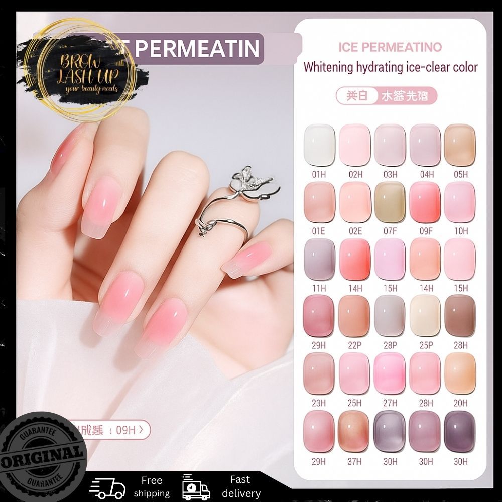 Jual AS GEL CBT JELLY JADE COLOR GEL POLISH POLISH AS MILKY JELLY COLOR ...