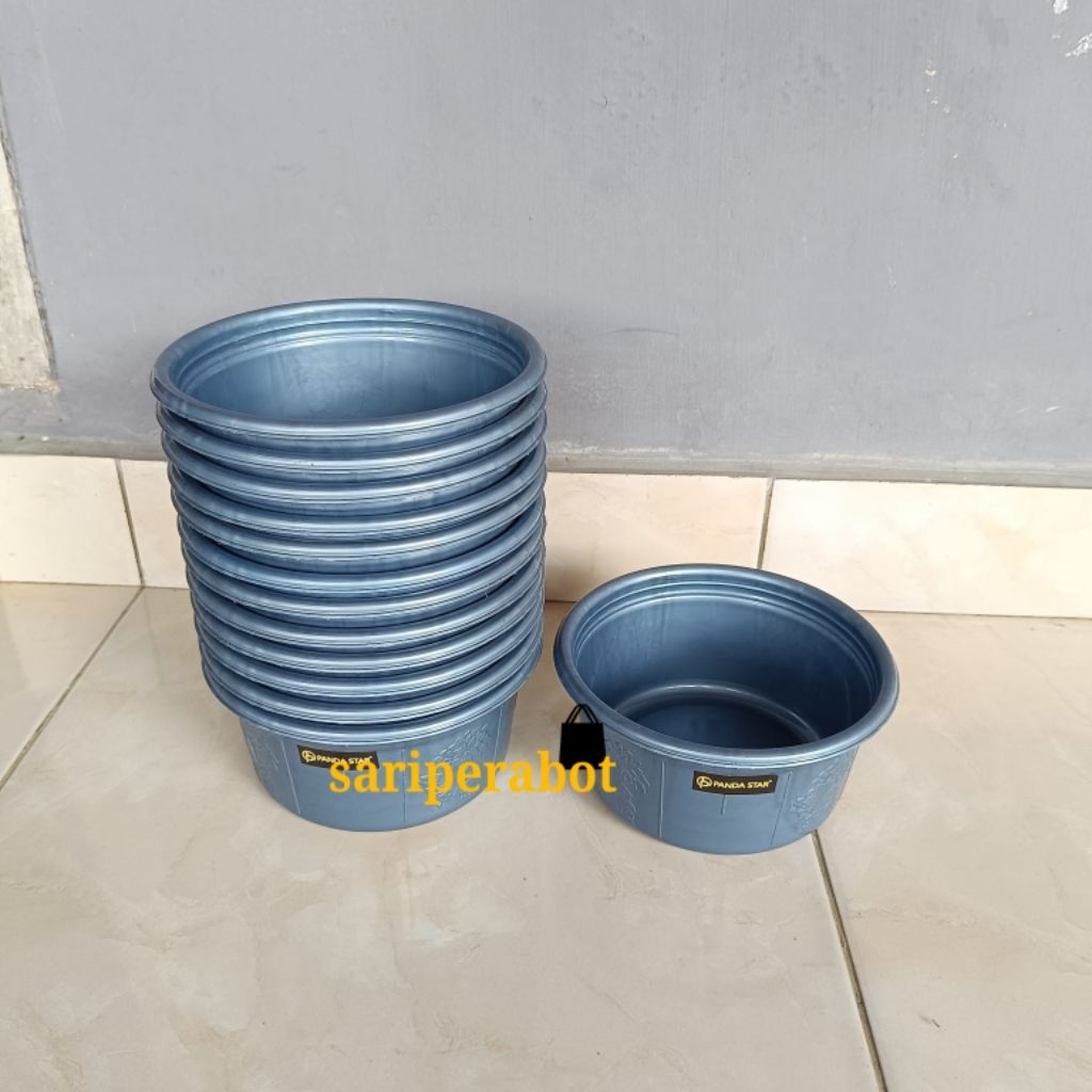 Jual [ 1 Lusin ] Waskom Plastik Mini USA 10 Baskom Kobokan Warna Navy ...
