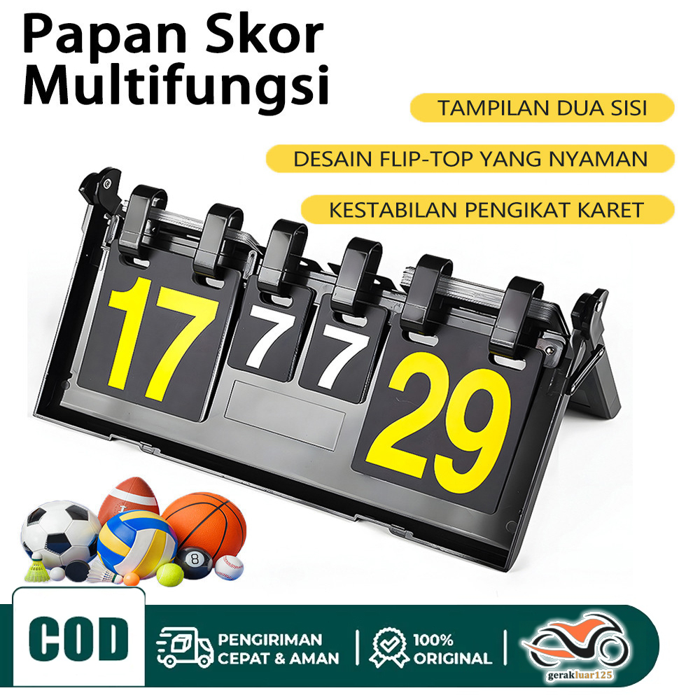 Jual 38CM Papan Skor Papan Score 4 Digit Portable Untuk Futsal Volly ...