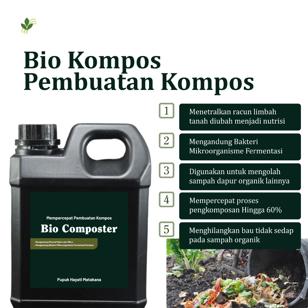 Jual Omaha Care - Bio Composter Percepat Pembuatan Kompos 1 Liter ...