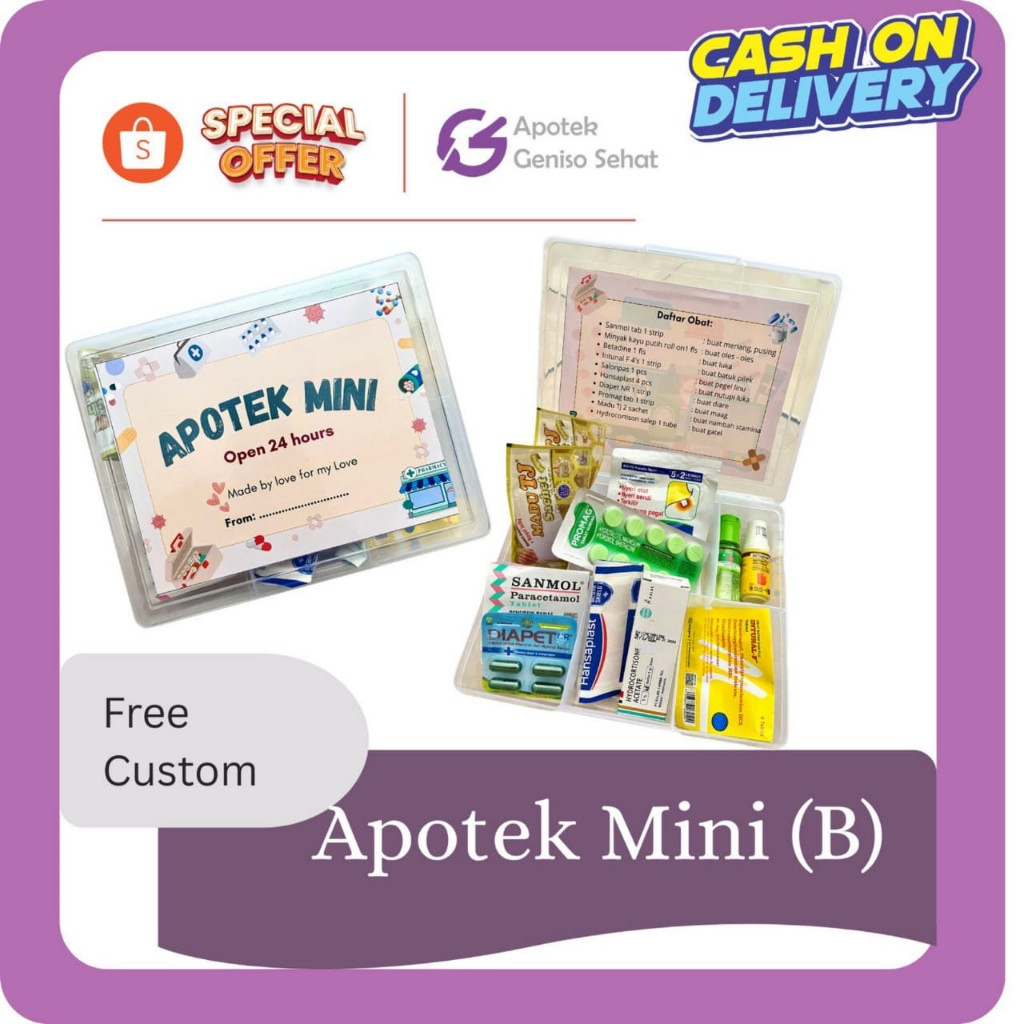 Jual Apotek Mini (Besar) Bisa Custom | Shopee Indonesia