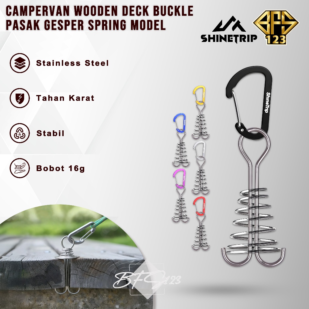 Jual SHINETRIP Pasak Gesper Tali Nail Fish Buckle Model Per Stainless ...