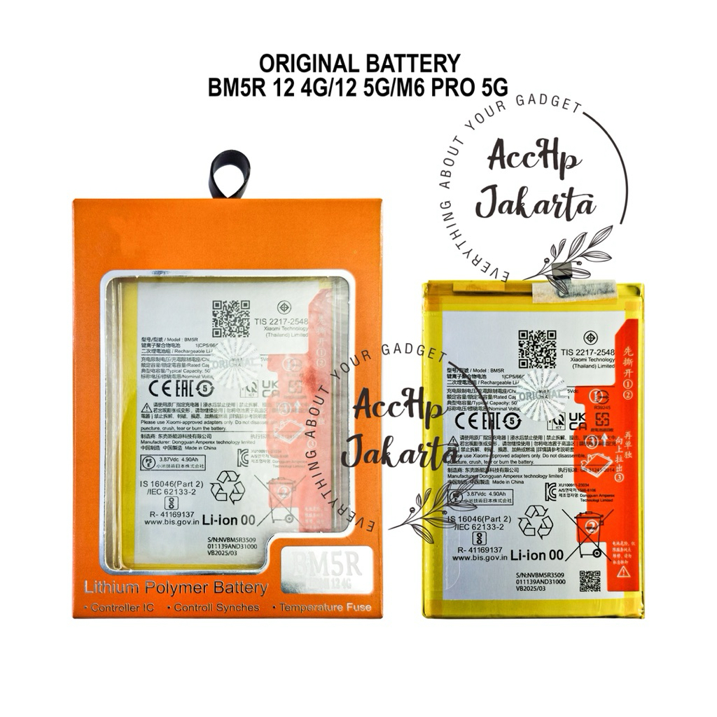Jual Baterai Batre BM5R Redmi 12 4G / Redmi 12 5G / Poco M6 PRO 5G ...