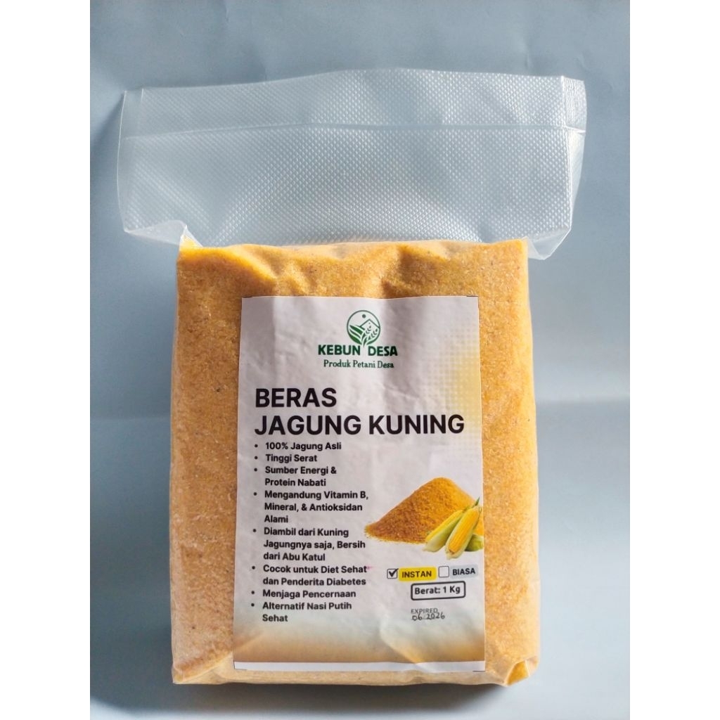 Jual Nasi Jagung Kuning Instan | Beras Jagung Kuning Instan | 1 Kg ...
