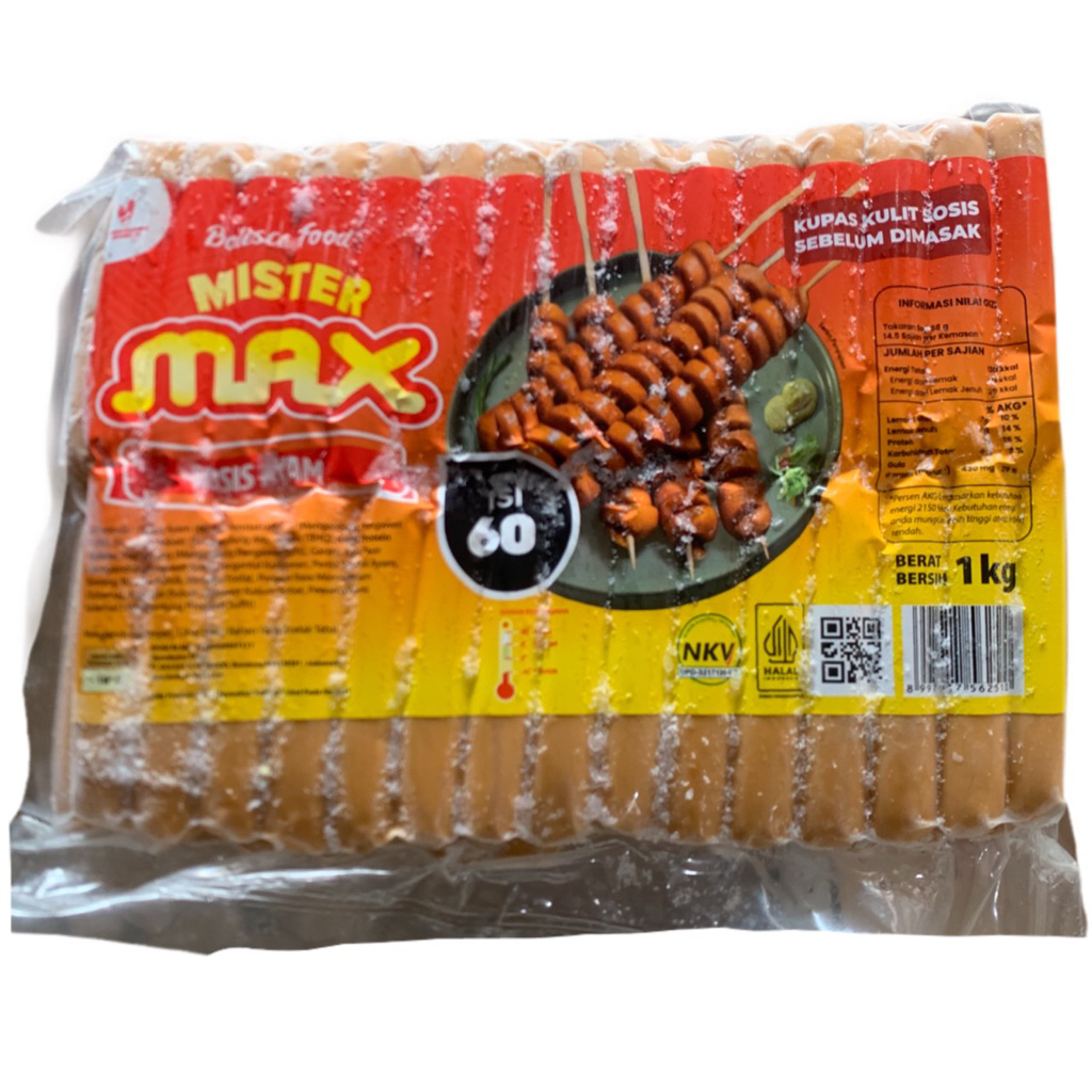 Jual Sosis Ayam MISTER MAX Isi 60Pcs | Shopee Indonesia