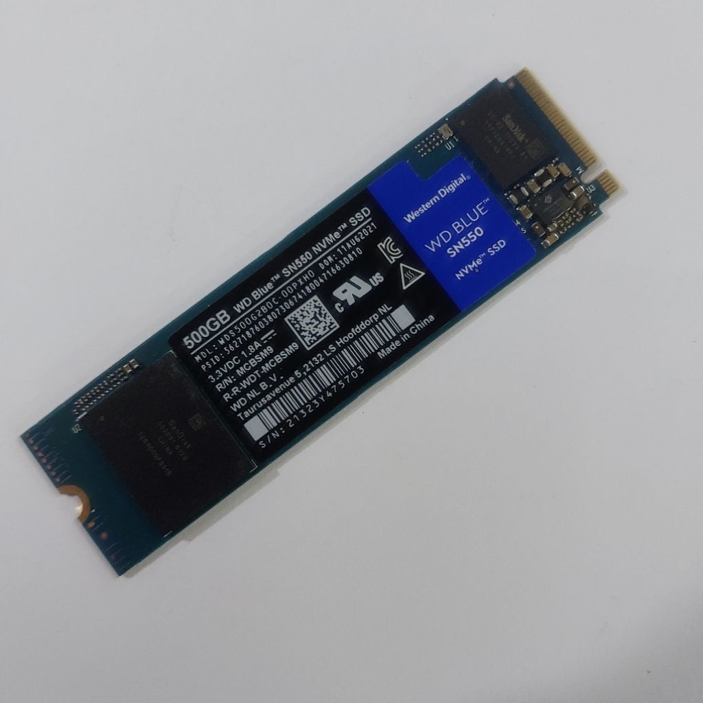 Jual SSD M2 Nvme WD SN530 SN550 500Gb / 512Gb 2280 Gen3 x4 Second ORI ...