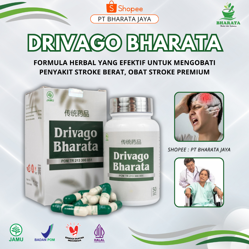 Jual Obat Stroke Premium DRIVAGO BHARATA Original Obat Stroke Ringan ...