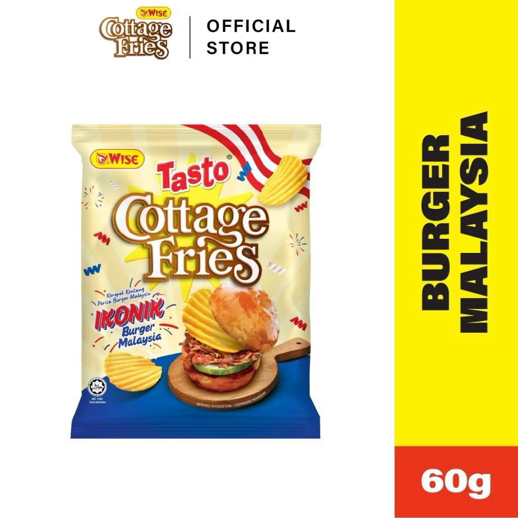 Jual WISE TASTO COTTAGE FRIES IKONIK BURGER MALAYSIA | Shopee Indonesia