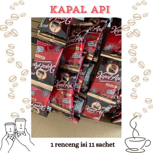 Jual KOPI KAPAL API MINI 1 RENTENG ISI 11 SACHET X 6gr | Shopee Indonesia