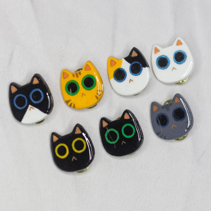 Jual Handmade Clay Pin Kucing - Pin / Bros | Shopee Indonesia