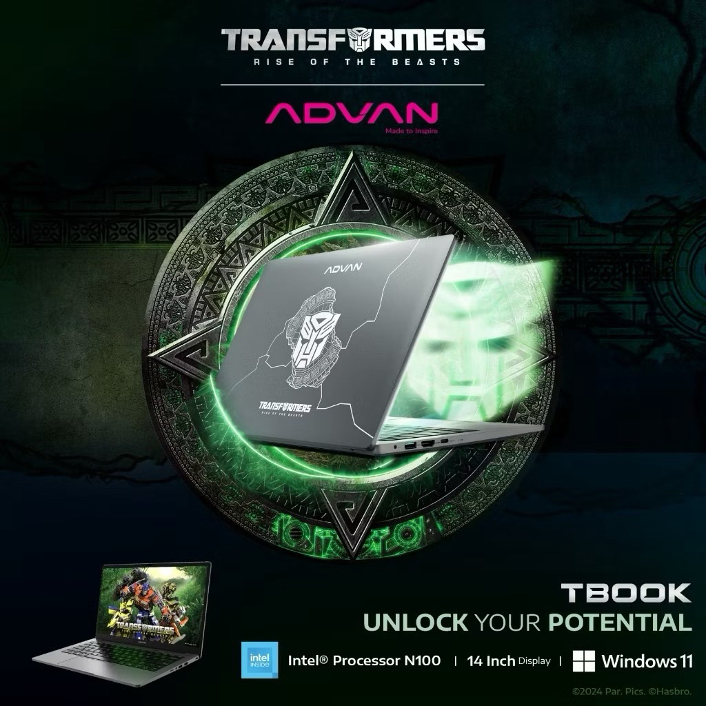 Jual ADVAN Laptop TBook X Transformers | Tbook Intel Celeron N100 | 4Gb ...